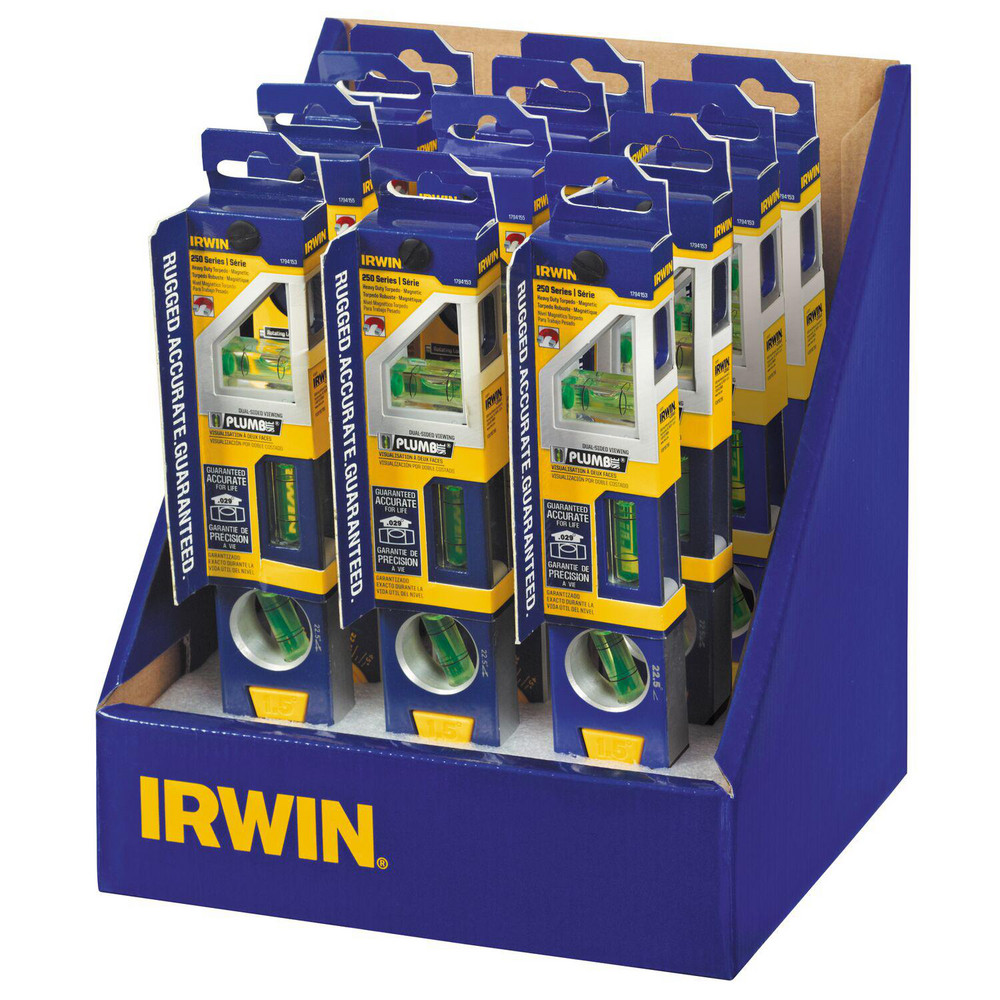 Irwin - Box Beam, I-Beam & Torpedo Levels; Level Type: Torpedo; Vial ...