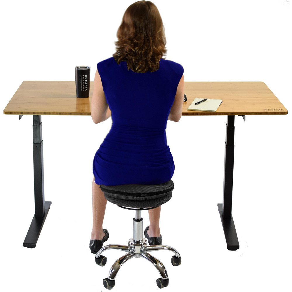 Uncaged Ergonomics - Stationary Stools; Type: Sit-Stand Stool; Sit Stand Stool; Adjustable ...
