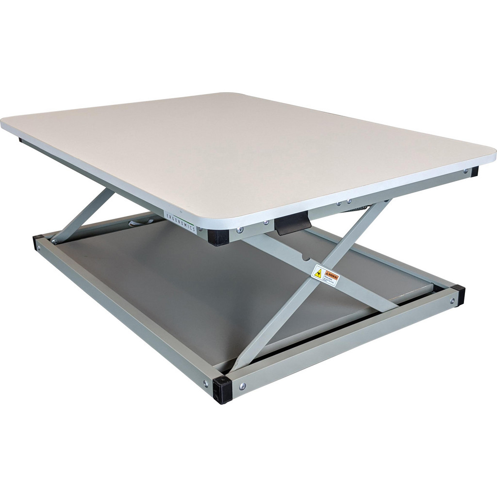 Uncaged Ergonomics - Sit-to-Stand Table Desk: White | MSC Direct