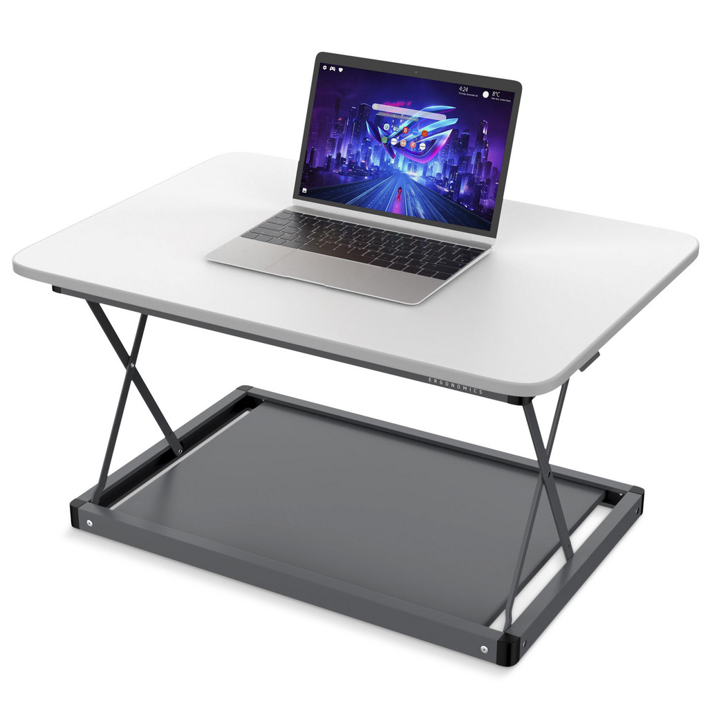 Uncaged Ergonomics - Sit-to-Stand Table Desk: White | MSC Direct