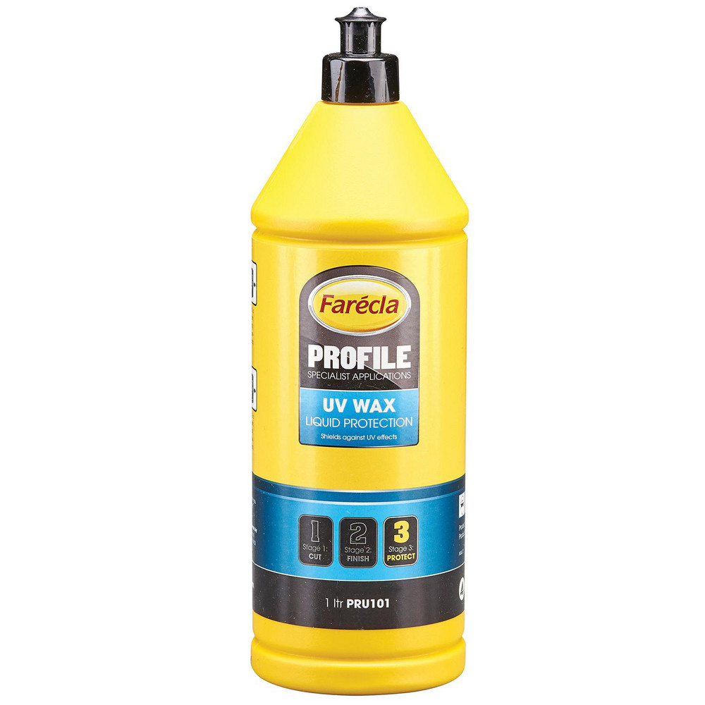 Farecla - Buffing & Polishing Compound: Liquid UV Wax, White | MSC Direct