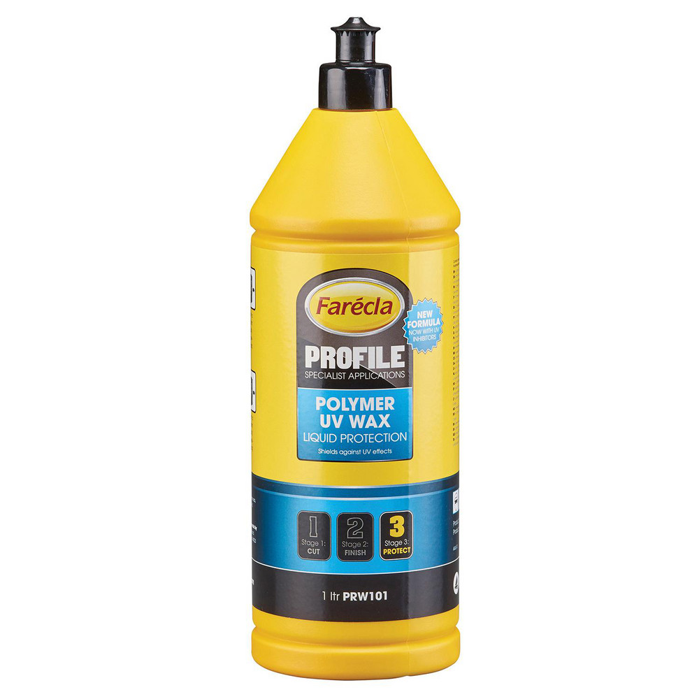 Farecla - Buffing & Polishing Compound: Liquid Polymer UV Wax, White ...