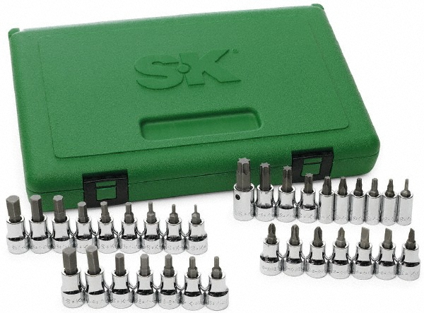 SK - Screwdriver Insert Bit Set: Hex Phillips, Slotted & Torx | MSC Direct