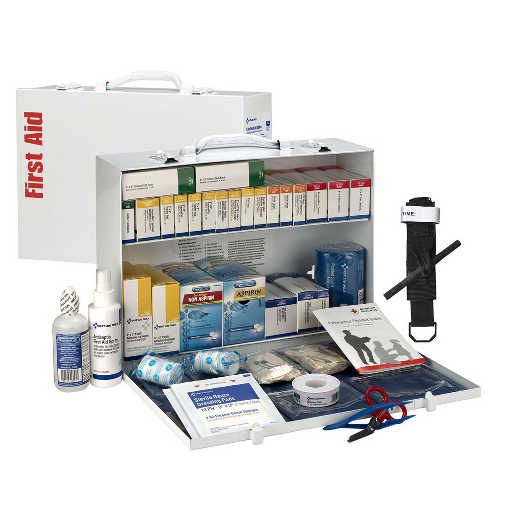 First Aid Only - 457 Pc Industrial & First Aid First Aid Kit for 75 ...