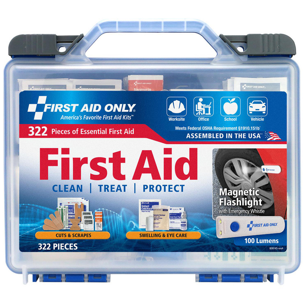 First Aid Only - 322 Pc First Aid First Aid Kit Portable | MSC Direct