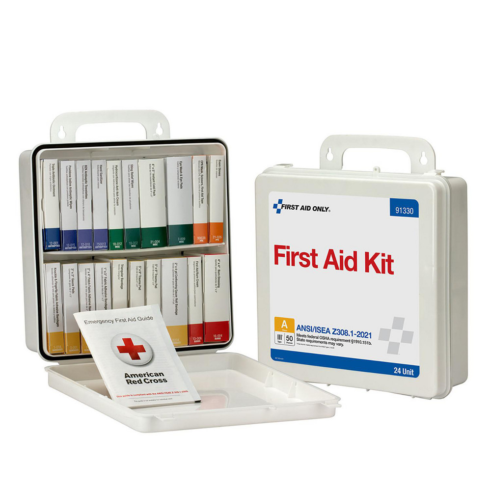First Aid Only - 130 Pc Industrial & First Aid First Aid Kit for 50 ...