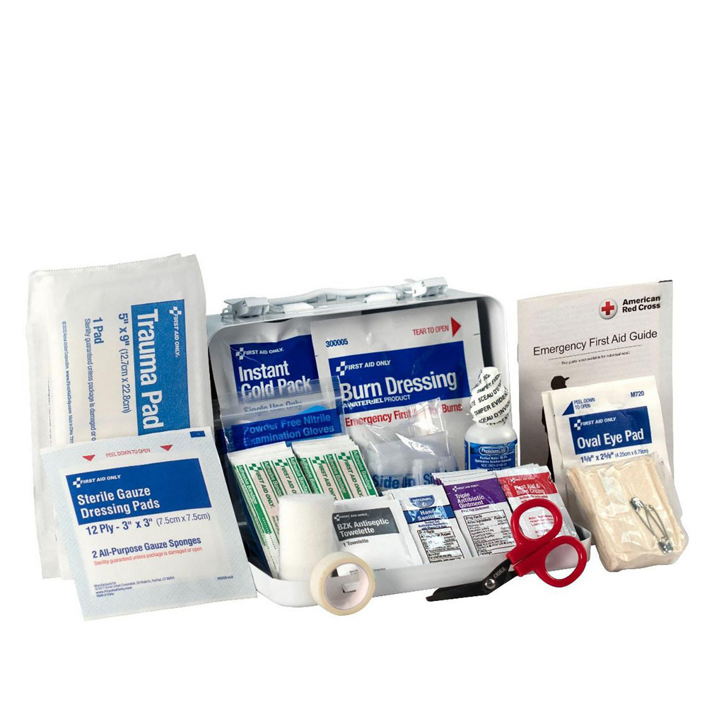 First Aid Only - 76 Pc Industrial & First Aid First Aid Kit for 10 ...