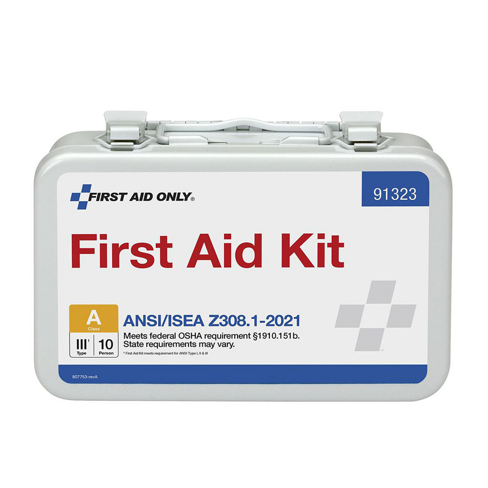 First Aid Only - 76 Pc Industrial & First Aid First Aid Kit for 10 ...