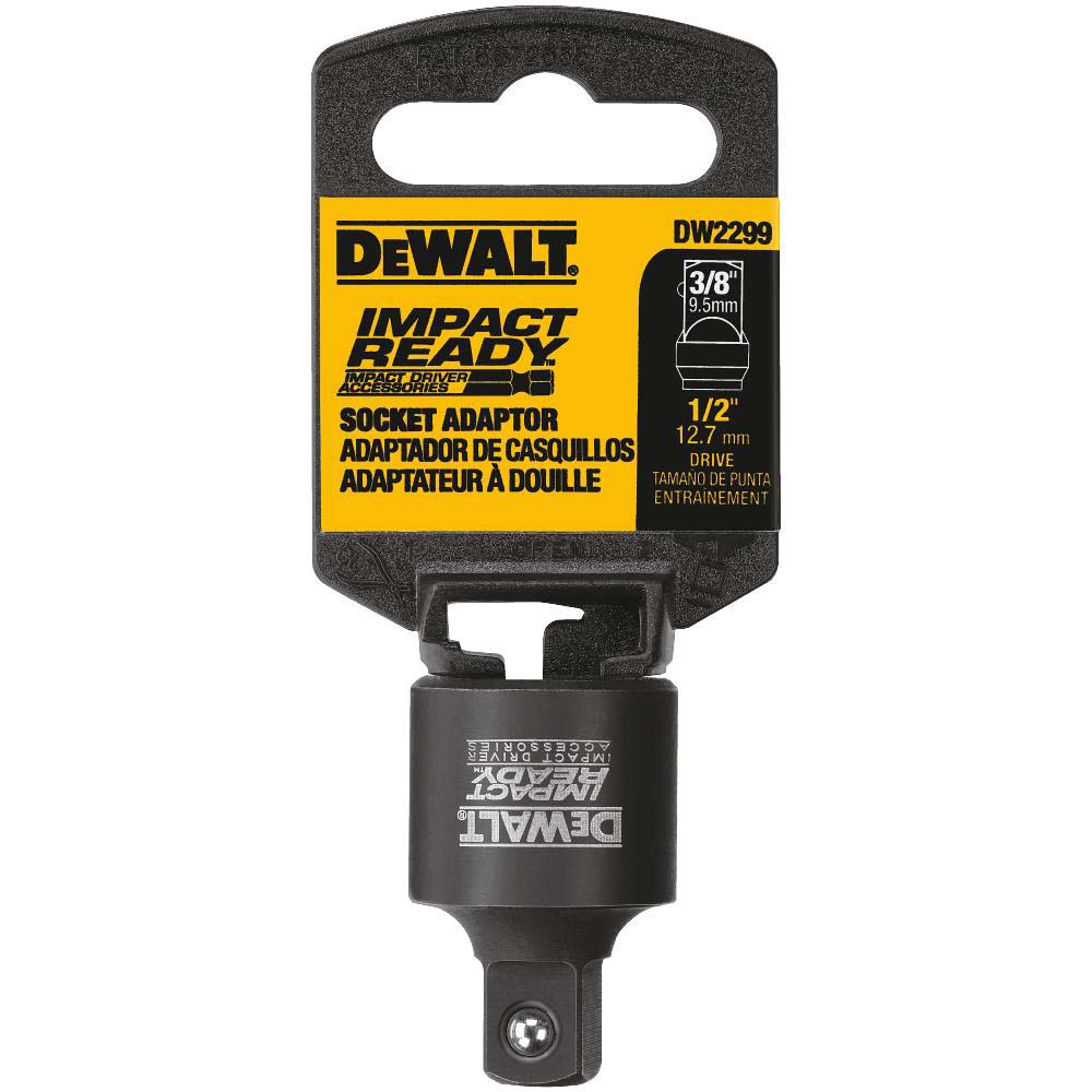 DeWALT - Socket Adapter: Impact Drive, 3/8", 1/2" | MSC Direct