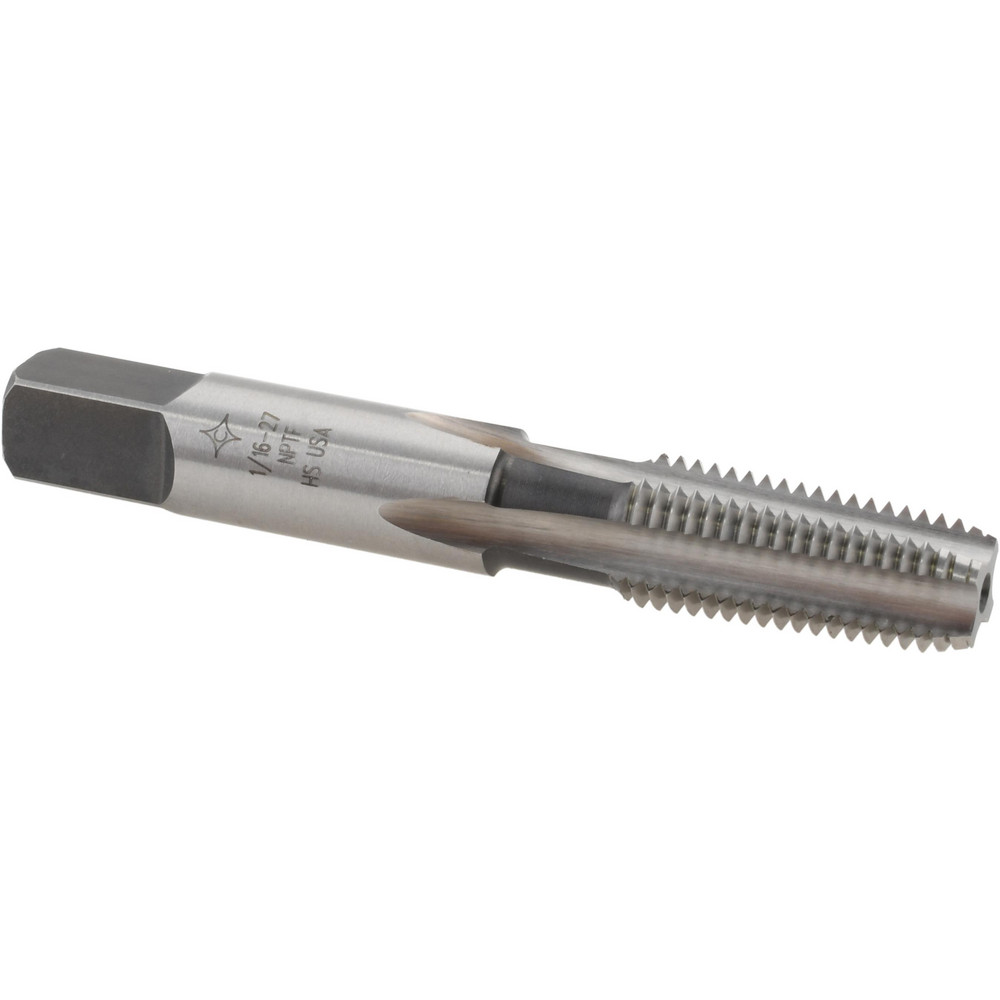 Cleveland - Standard Pipe Tap: 1/16-27, NPT, 4 Flutes, High Speed Steel ...