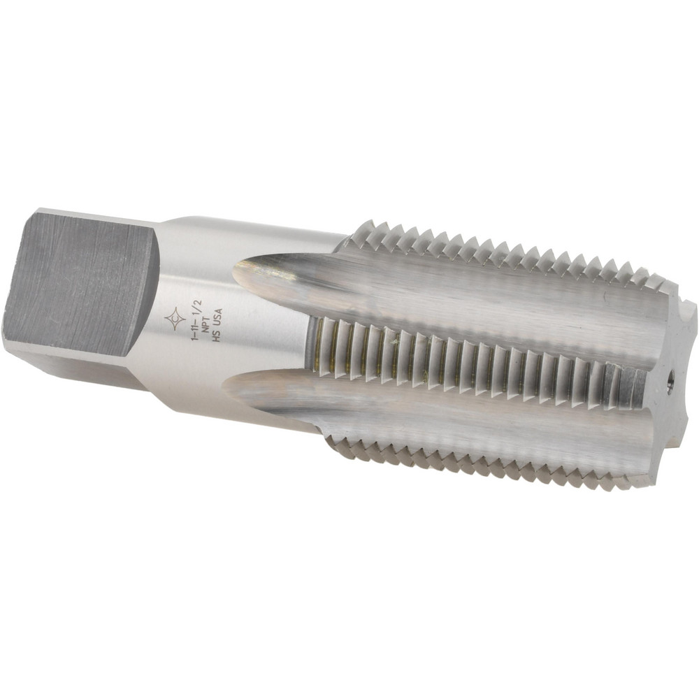Cleveland - Standard Pipe Tap: 1 - 11-1/2, NPT, 5 Flutes, High Speed ...