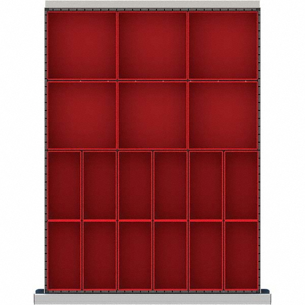 LISTA - 18-Compartment Drawer Divider Layout for 3.15" High Drawers ...