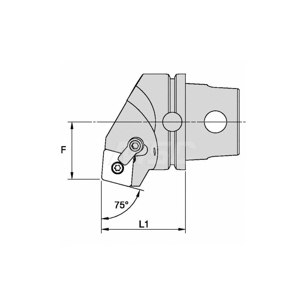 Kennametal - Modular Turning & Profiling Head: KM80, 70.00 mm, External ...