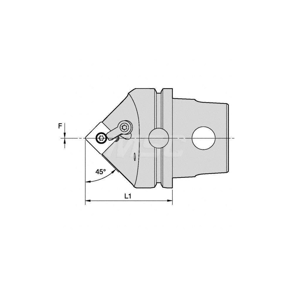 Kennametal - Modular Turning & Profiling Head: Size KM80, 70 mm Head ...