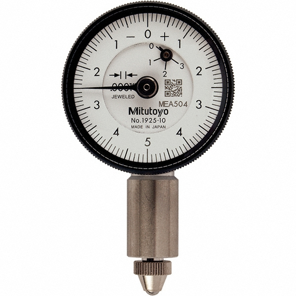 Mitutoyo - 0.025" Range, 0-5-0 Dial Reading, 0.0001" Graduation Dial Drop Indicator - 40465759 ...