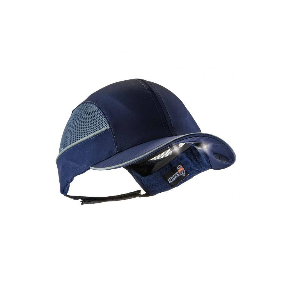 Ergodyne - Adjustable Hook & Loop Strap 80mm Brim Vented Bump Cap with ...