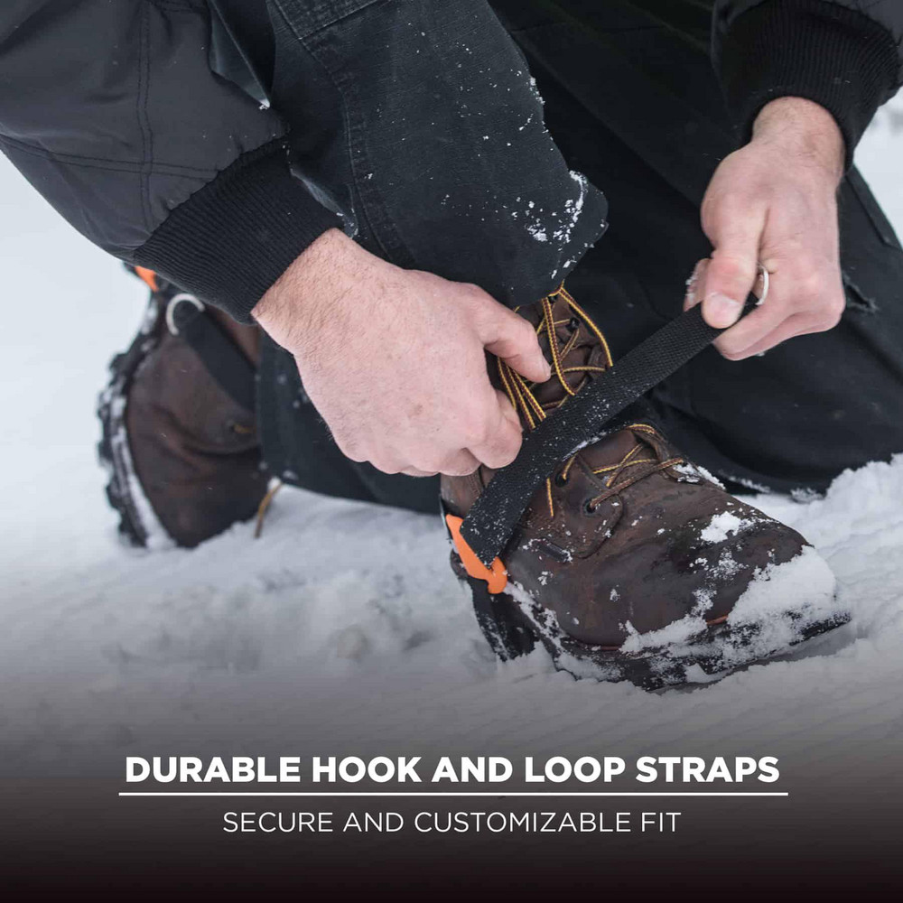 Ergodyne - Strap-On Cleat: Stud Traction, Hook & Loop Attachment, Size ...