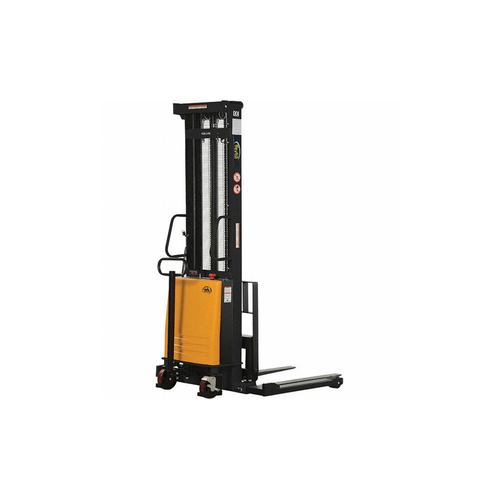 Vestil - 2,000 Lb Capacity, 150" Lift Height, Battery Operated Stacker ...
