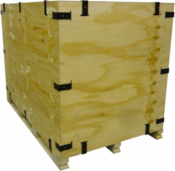 packIQ - Bulk Storage Container: Collapsible Wood Crate | MSC Direct