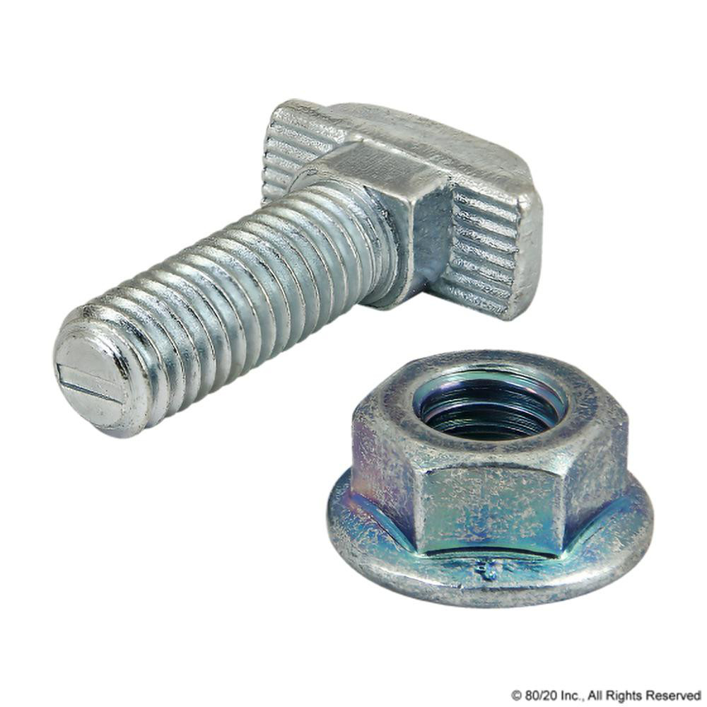 80/20 Inc. - T-Slot Stud with Nut: Use with Series 45 Series | MSC Direct
