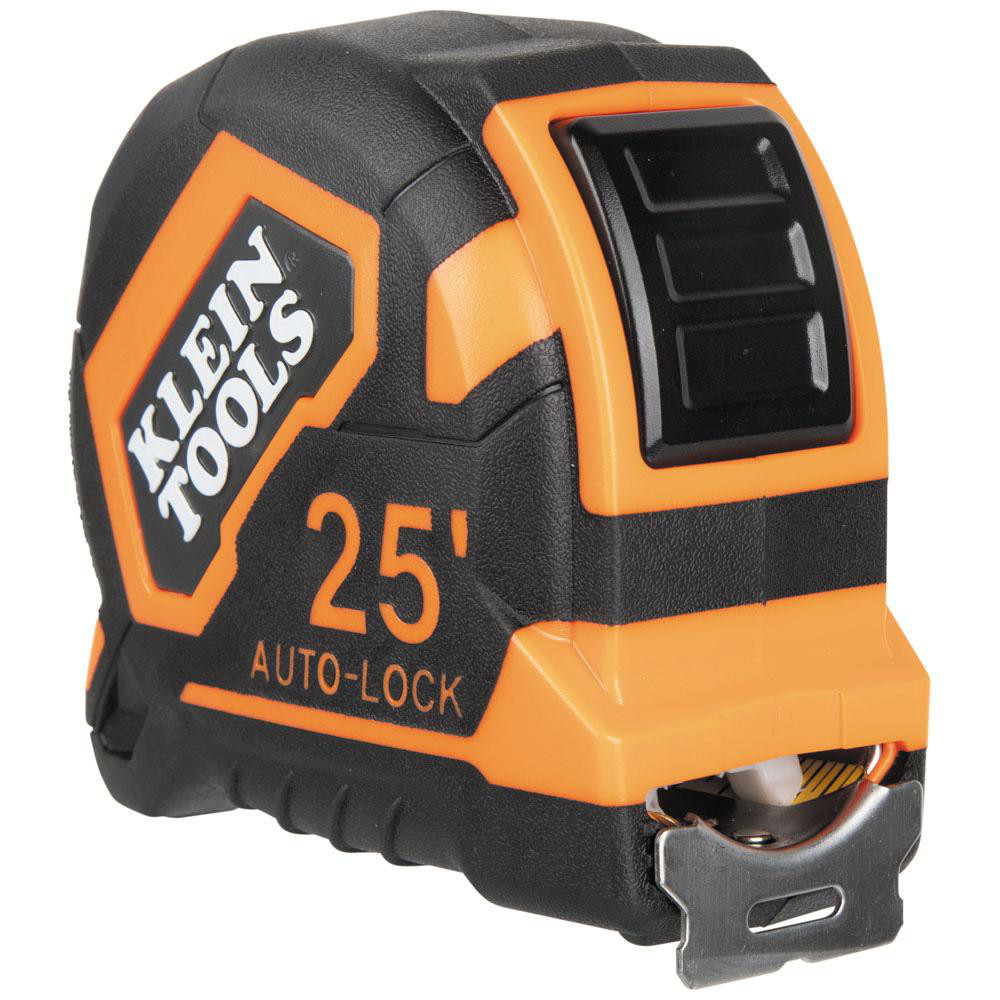 Klein Tools - Tape Measures: Length Ft.: 25.000; Graduation (Inch): 1/ ...