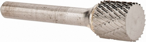 OSG - Abrasive Burr: SA-5F, 1/2" Cut Dia, Cylinder, Double Cut | MSC Direct