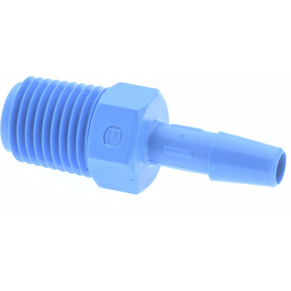 Made in USA - Barbed Tube Adapter: Single Barb, 1/4" Barb, 1/4" NPT ...