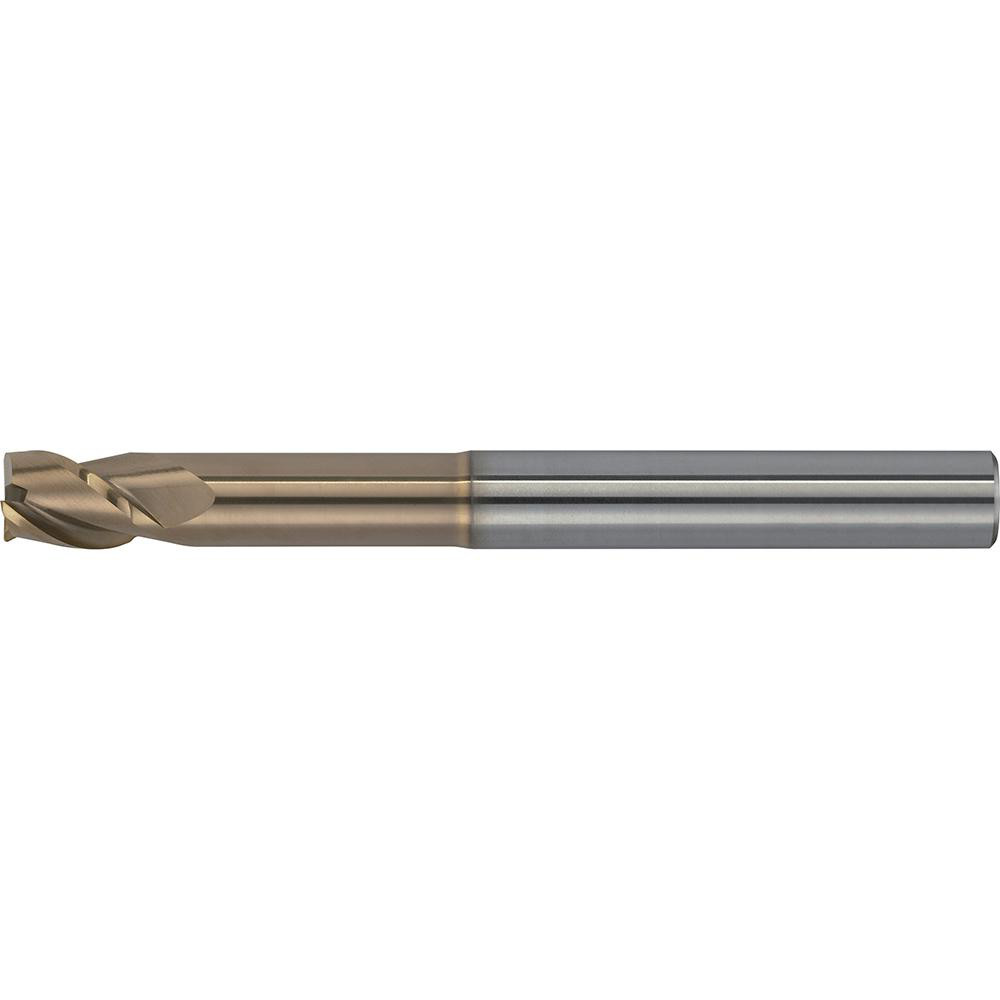 US Union Tool - Corner Radius End Mill: 3.00 mm Dia, 4.00 mm LOC, 0.20 ...