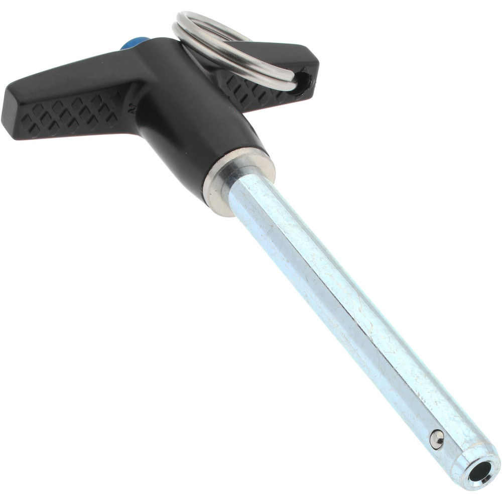 Gibraltar - Quick-Release Pin: T-Handle, 1/4" Pin Dia, 2" Usable Length ...