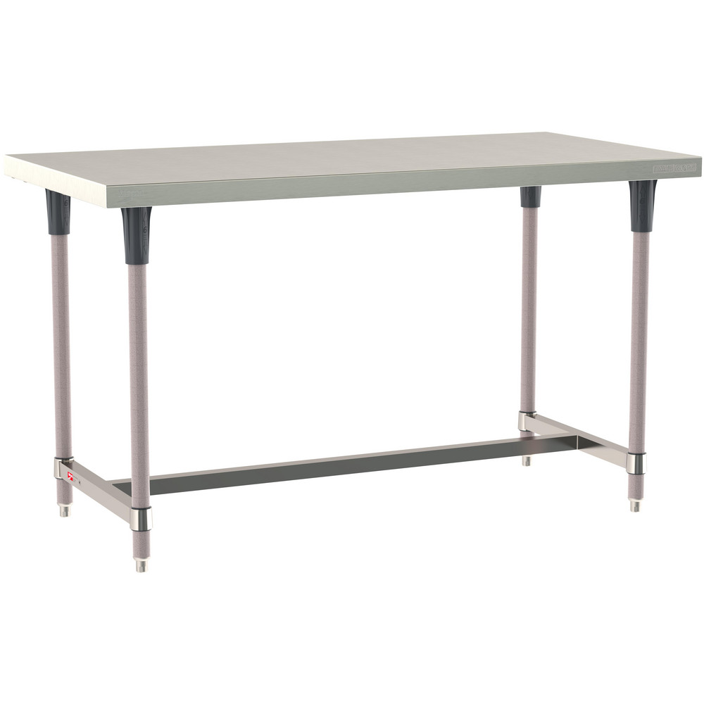 Metro - Work Table with I-Frame: 60" Wide, 30" Deep, 34 to 39" High ...