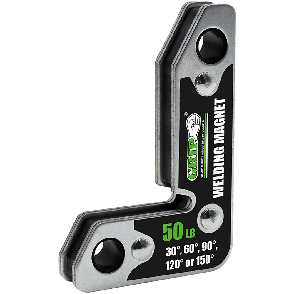 Grip-On - Welding Magnet: 50 lb Capacity, L-Shape, 35, 60, 90, 120 ...