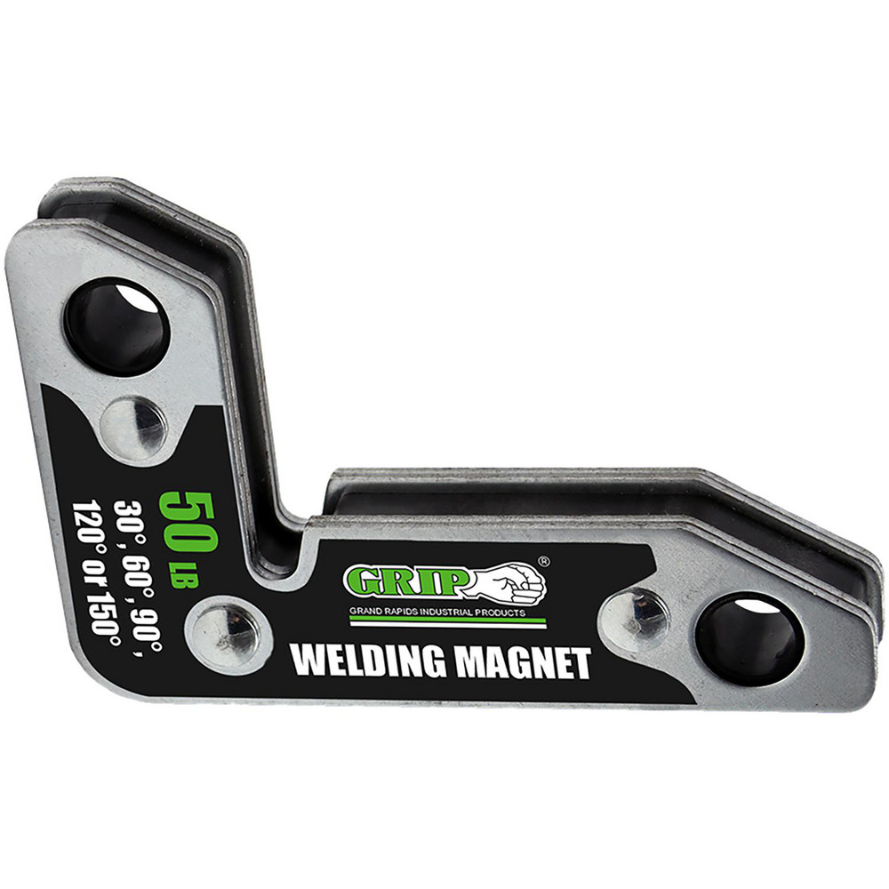 Grip-On - Welding Magnet: 50 lb Capacity, L-Shape, 35, 60, 90, 120 ...