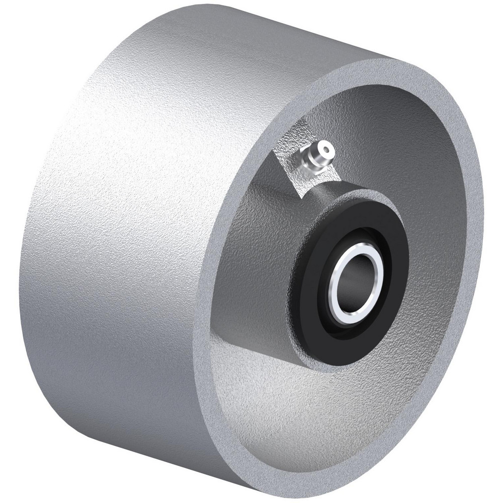 Pegasus - Rigid & Swivel Caster Wheel: Cast Iron, 4" Dia, 2" Wide, 0.50 ...