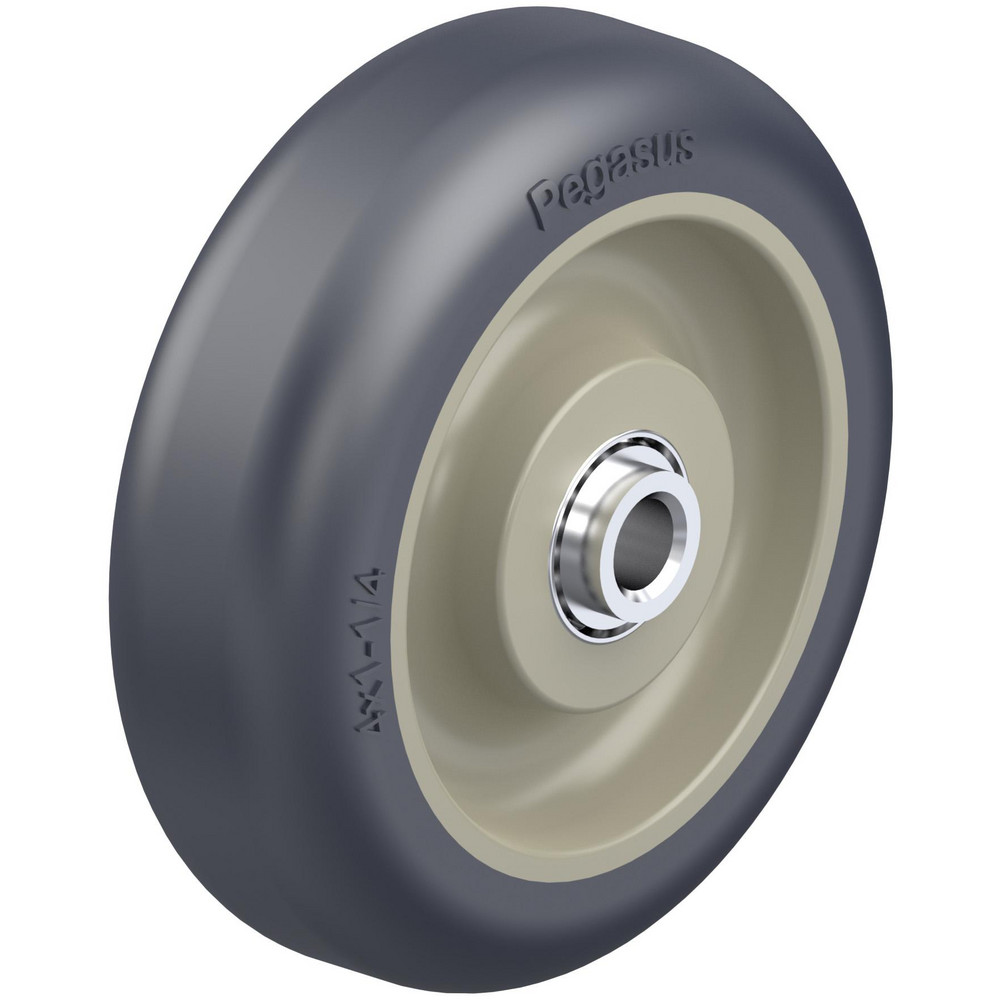 Pegasus - Rigid & Swivel Caster Wheel: Cast Iron, 3-1/2" Dia, 1-1/4 ...