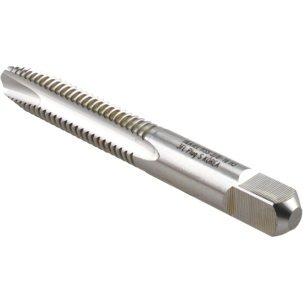 Hertel - Spiral Point Tap: 3/8-16 UNC, 3 Flutes, Plug Chamfer, 3B Class ...