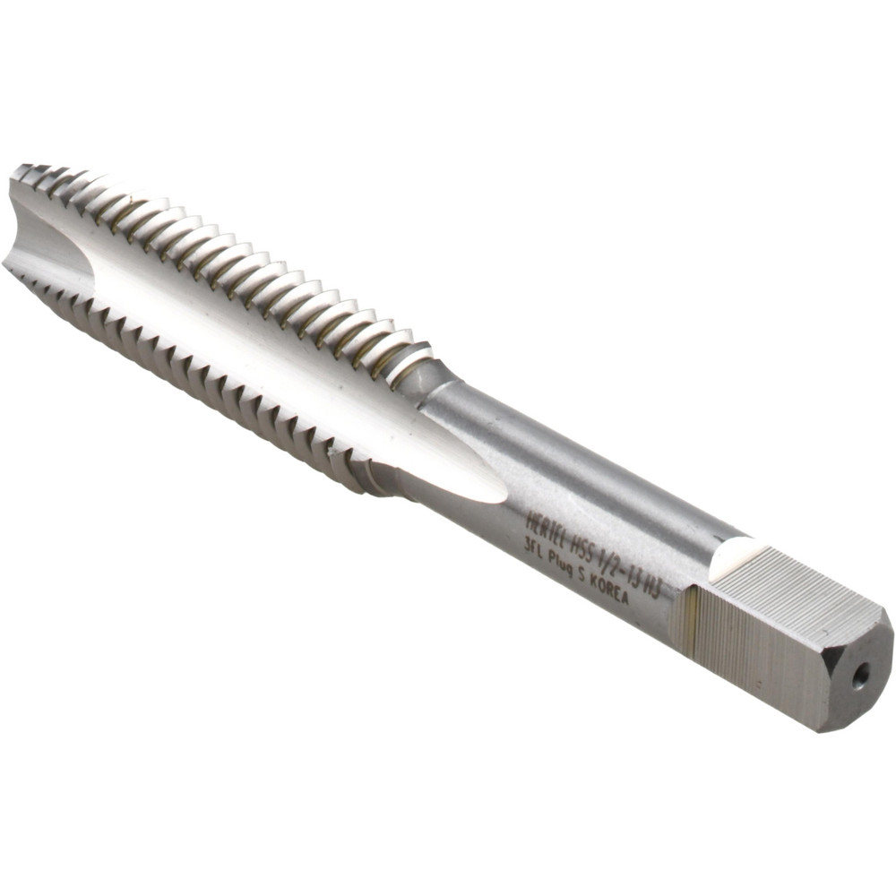 Hertel - Spiral Point Tap: 1/2-13 UNC, 3 Flutes, Plug Chamfer, 3B Class ...