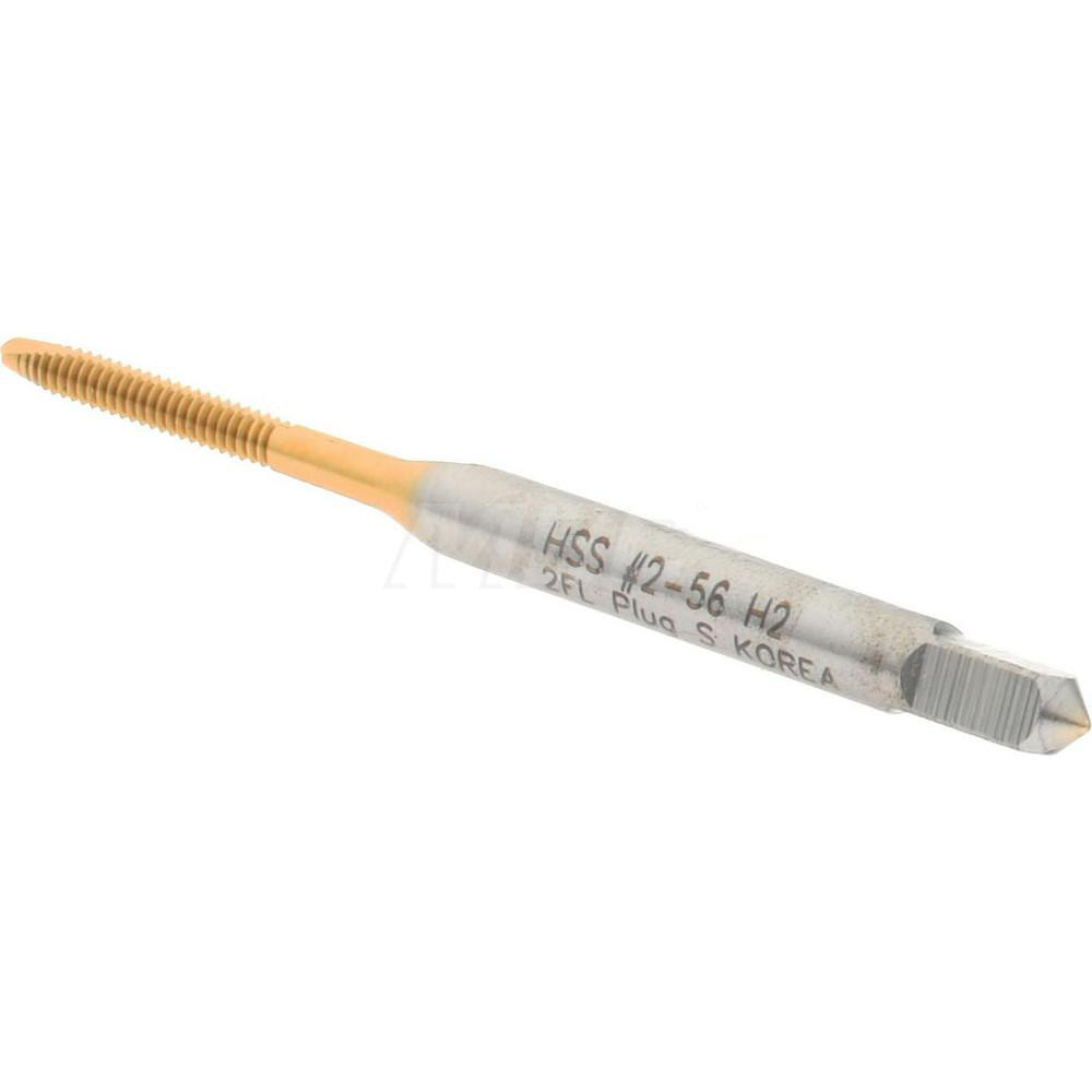 Hertel - Spiral Point Tap: #2-56 UNC, 2 Flutes, Plug Chamfer, 2B Class ...
