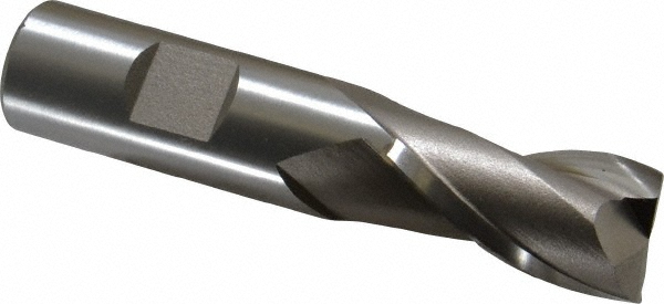 Hertel - 3/4" Diam, 1-5/16" LOC, 2 Flute High Speed Steel Keyway End ...