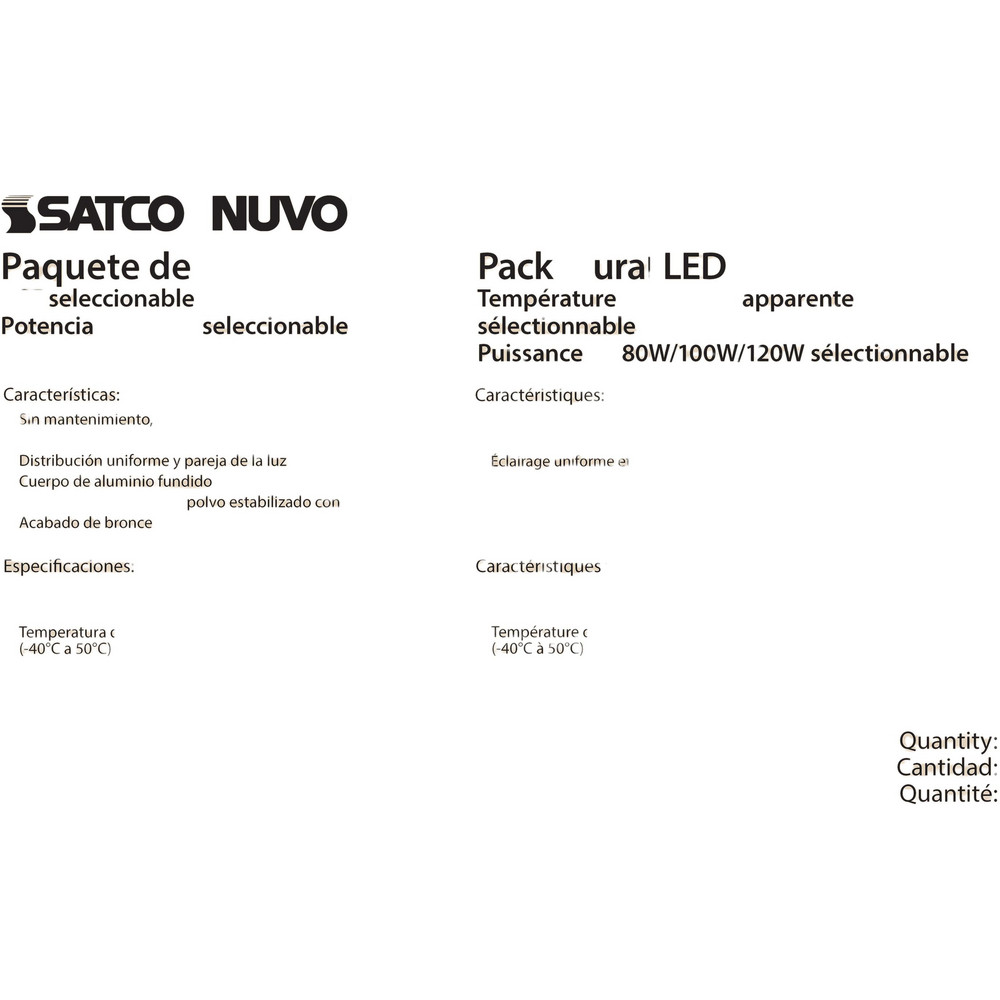 Satco - Wall Pack Light Fixtures: Lamp Technology: LED; Light ...