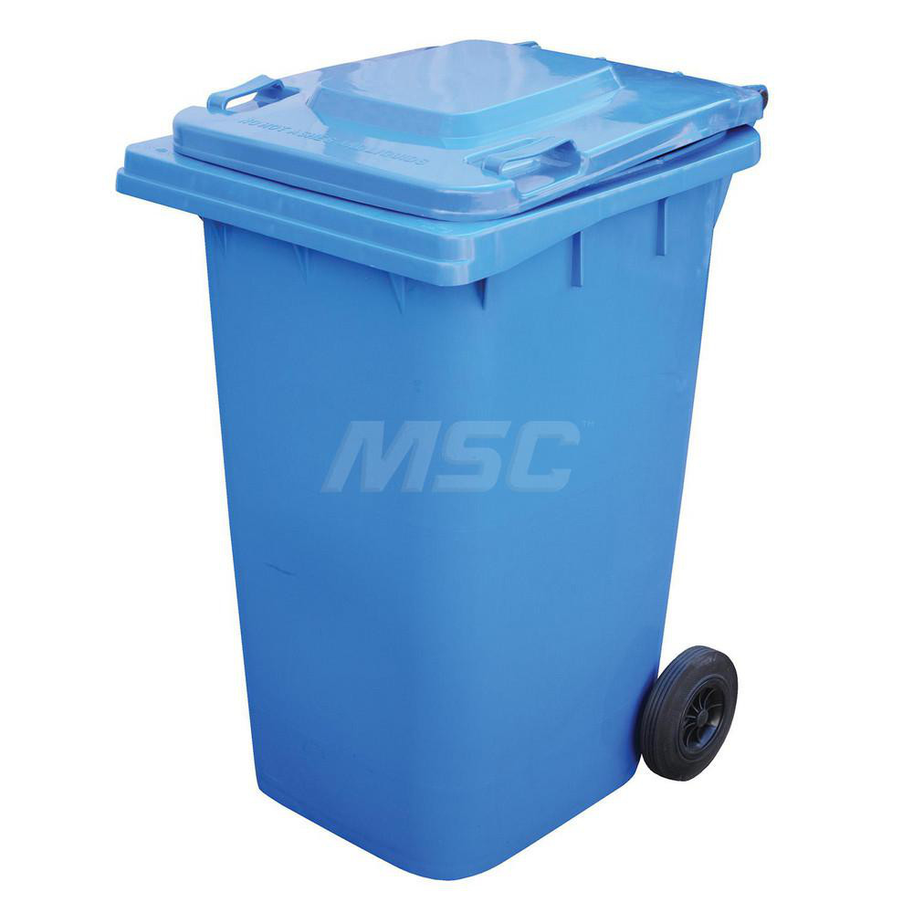 Vestil - 64 Gal Blue Rectangle Trash Can - 41502428 - MSC Industrial Supply