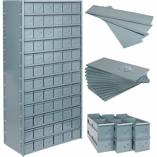 Value Collection - Bin Shelving Unit with Drawer: Use With Bins & Totes ...