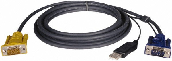 Tripp-Lite - 19' Long, HD15, HD15/USB A Computer Cable | MSC Direct