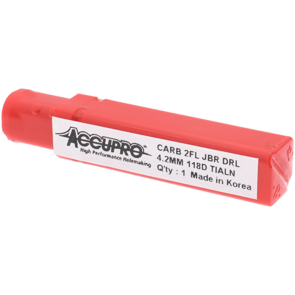 Accupro - Screw Machine Drill Bit: 4.20 mm (0.1654) Dia, 118 deg, Solid ...