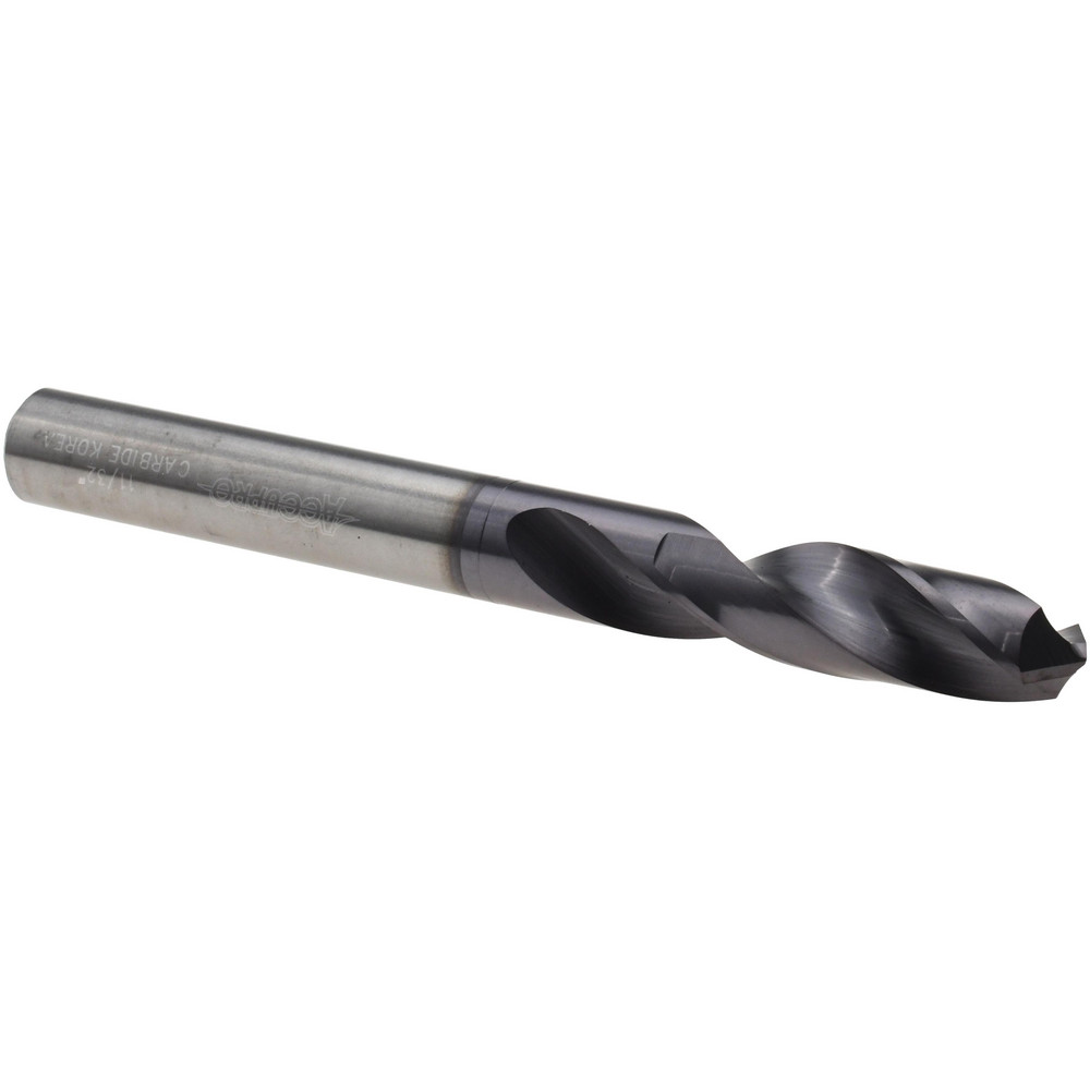Accupro - Screw Machine Drill Bit: 11/32" (0.3438) Dia, 118 deg, Solid ...