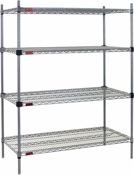 Eagle MHC - Eagle MHC - Starter Unit Wire Shelving: 4 Shelves | MSC Direct