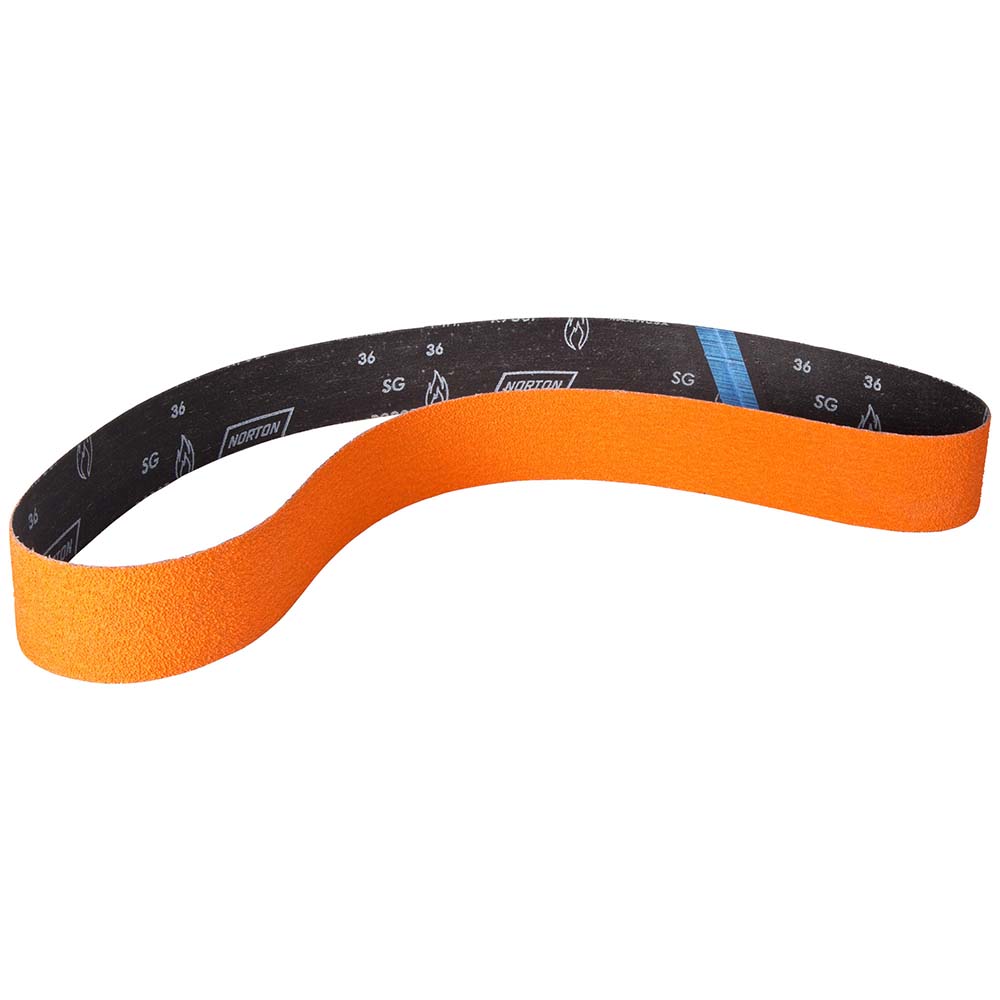 Norton Abrasive Belt 2 Wide 72 Long 80 Grit Ceramic MSC