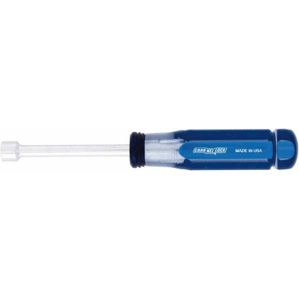 Channellock - Nut Driver: 3/8" Drive, Hollow Shaft, Plastic Handle, 7 ...