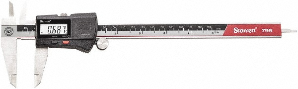 Starrett - Electronic Caliper: 150.00 mm, 6", 0.01 mm, 0.0005 ...
