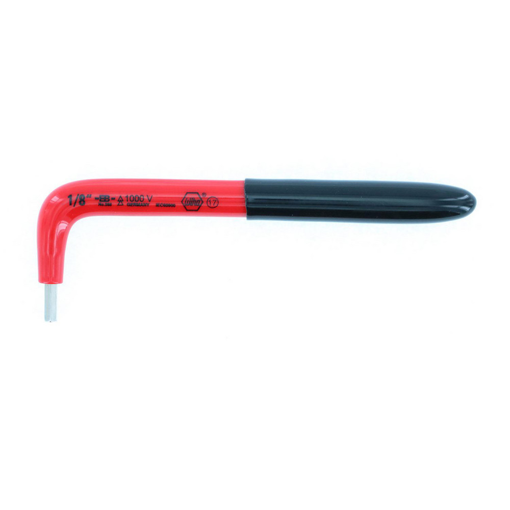 Wiha - L-Handle Hex Key: 1/8", Hex End, Long Arm | MSC Direct