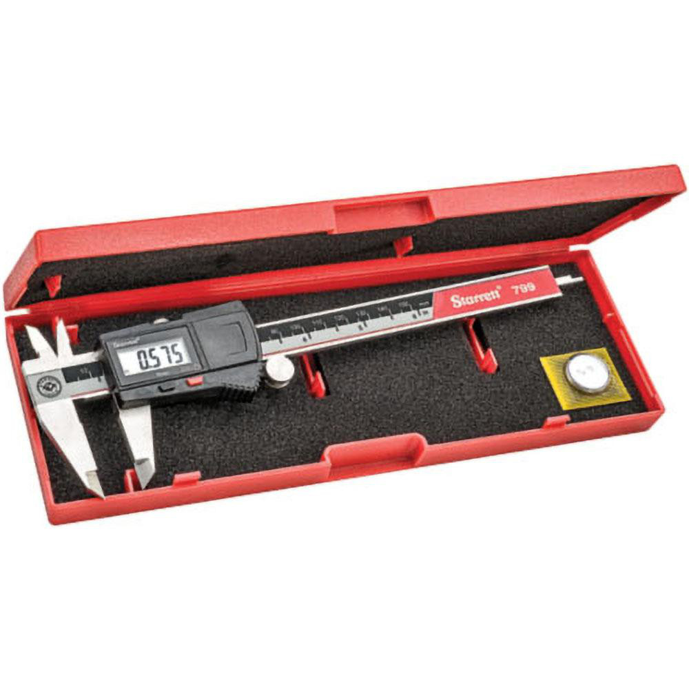 Starrett - Electronic Caliper: 0in to 6in, 0mm to 150mm, ±0.0005in, ±0 ...